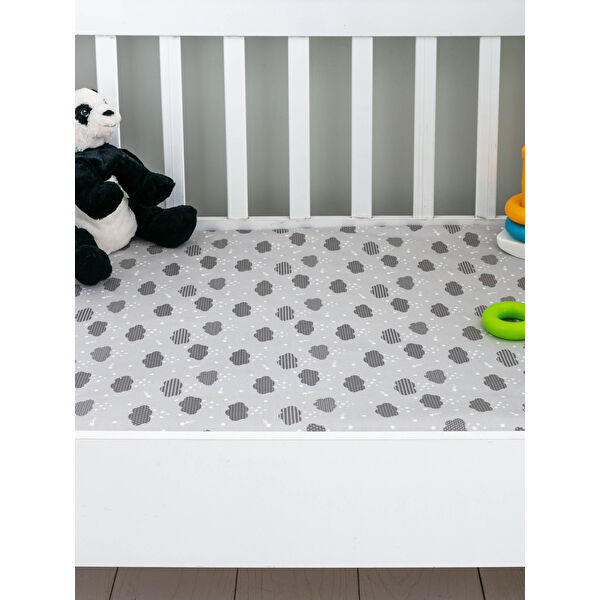 Desenli Dokuma Lastikli Bebek Çarşaf 70x140x25 Cm