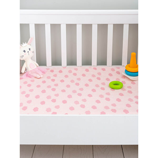 Desenli Dokuma Lastikli Bebek Çarşaf 70x140x25 Cm