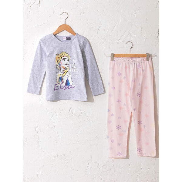 Kız Çocuk Elsa Baskılı Pijama Takımı