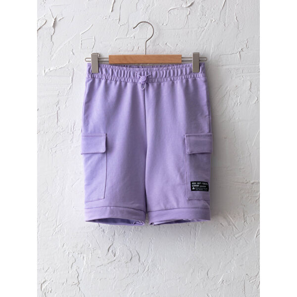 Beli Lastikli Kız Çocuk Şort Pantolon