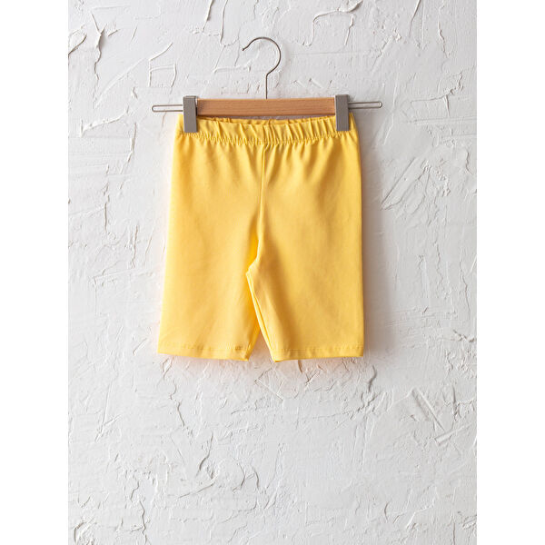 Basic Pamuklu Kız Çocuk Kısa Tayt