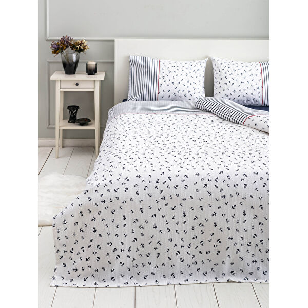 Çift Kişilik Desenli Pamuklu Pike Takımı