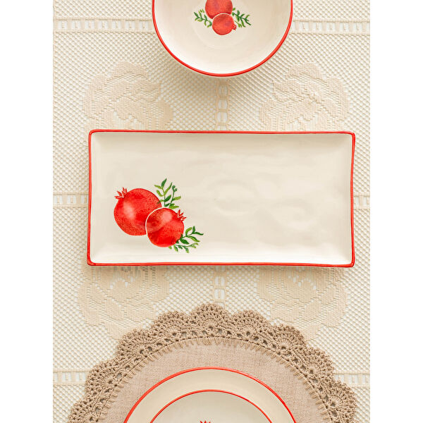 Baskılı Seramik Tabak 29x16 Cm Baskılı Seramik Tabak 29x16 Cm