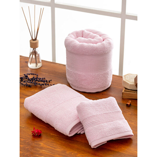 Desenli  Banyo Havlusu 3'lü