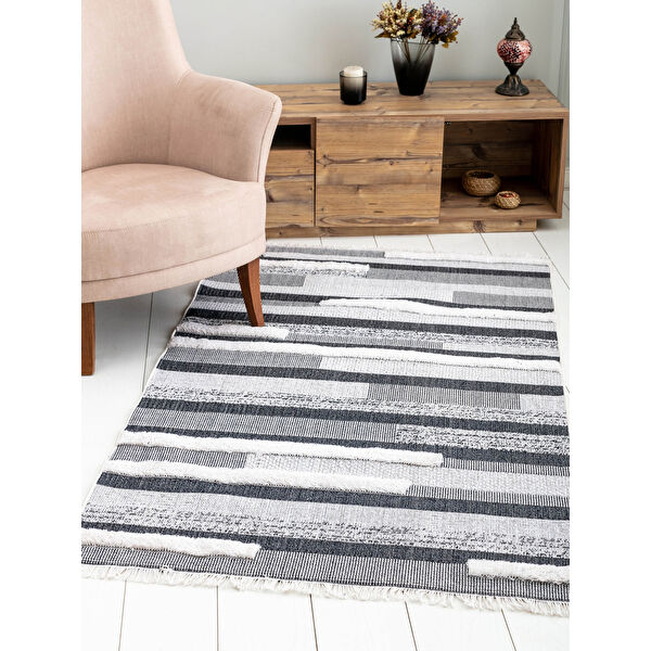 Saçaklı Jakarlı Halı 120x180 Cm