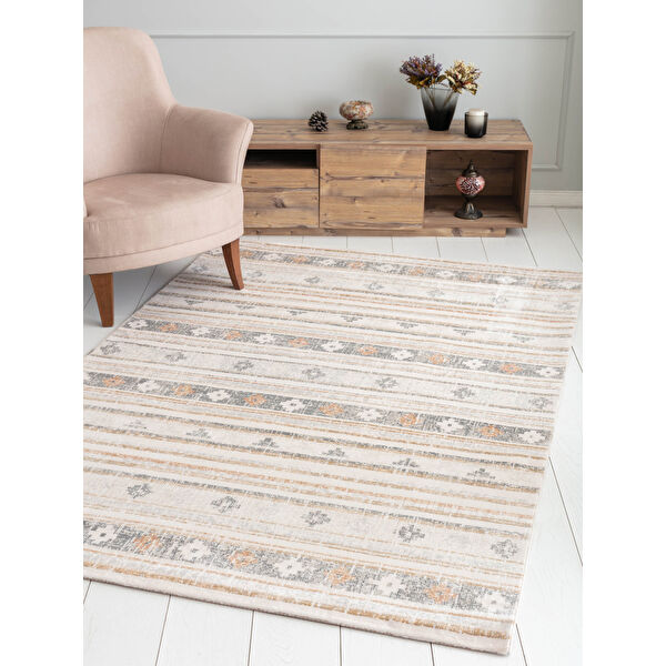Saçak Detaylı Desenli Jakarlı Halı 160x230 Cm Saçak Detaylı Desenli Jakarlı Halı 160x230 Cm