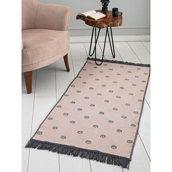 Saçaklı Desenli Halı 70x140 Cm