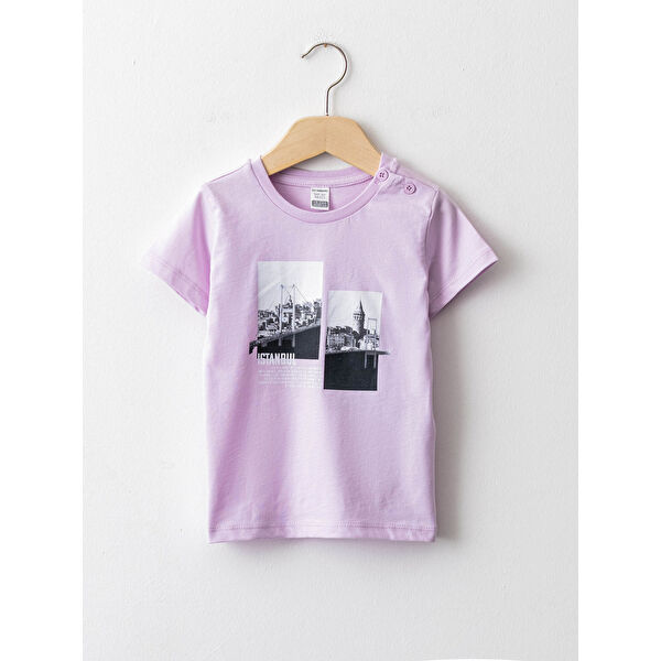 Bisiklet Yaka Kısa Kollu İstanbul Baskılı Pamuklu Erkek Bebek Tişört Bisiklet Yaka Kısa Kollu İstanbul Baskılı Pamuklu Erkek Bebek Tişört