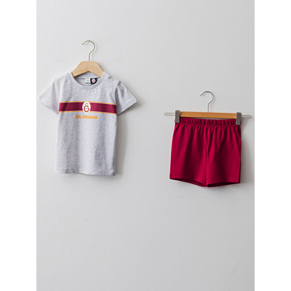 Bisiklet Yaka Kısa Kollu Galatasaray Baskılı Erkek Bebek Taraftar Pijama Takımı Bisiklet Yaka Kısa Kollu Galatasaray Baskılı Erkek Bebek Taraftar Pijama Takımı