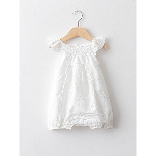 Bisiklet Yaka Kısa Kollu Desenli Kız Bebek Exclusive Tulum Bisiklet Yaka Kısa Kollu Desenli Kız Bebek Exclusive Tulum