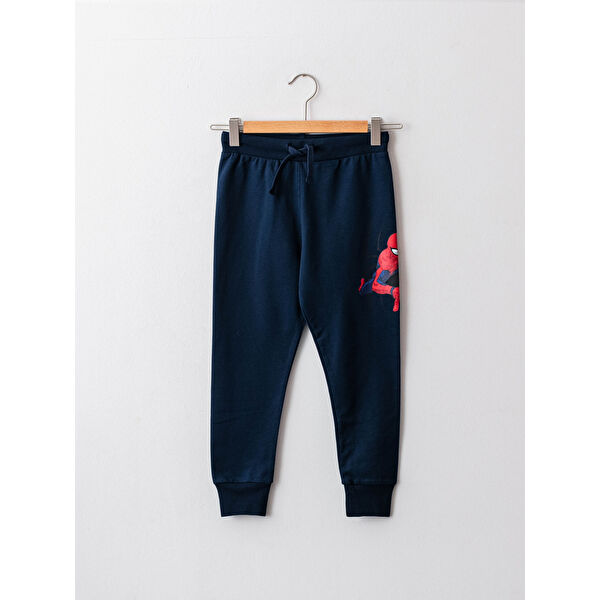Beli Lastikli Spiderman Baskılı Erkek Çocuk Jogger Eşofman Altı