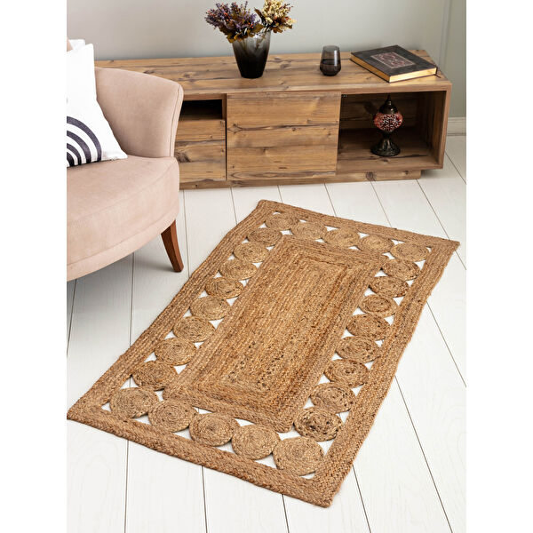 Kendinden Desenli Jüt Halı 80x140 Cm Kendinden Desenli Jüt Halı 80x140 Cm