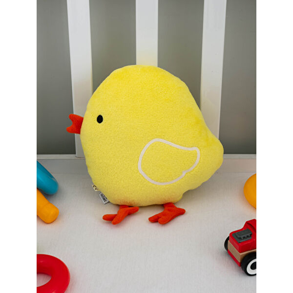 Pelüş Dolgulu Nakışlı Bebek Civciv Kırlent Pelüş Dolgulu Nakışlı Bebek Civciv Kırlent