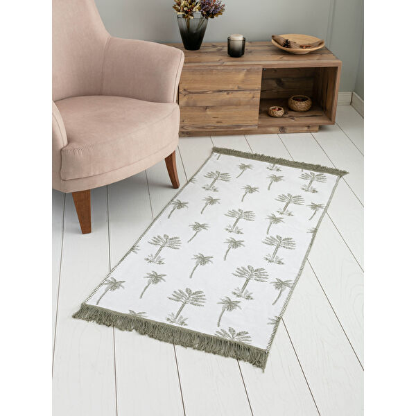 Saçaklı Desenli Halı 70x140 Cm