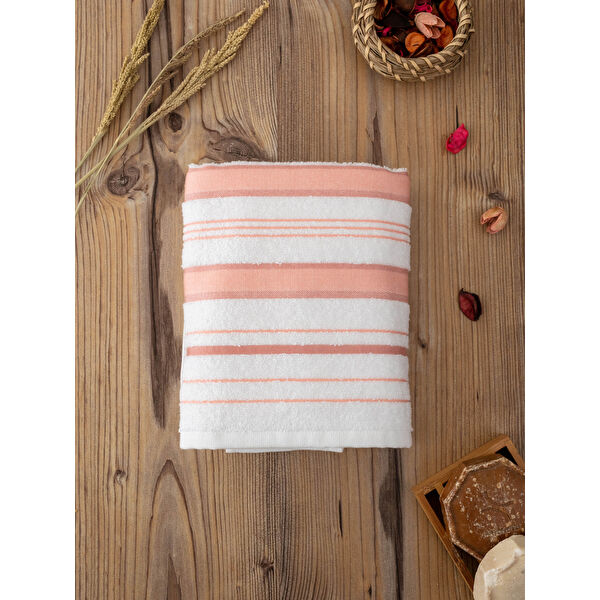 Çizgi Nakışlı Yüz Havlusu 50x80 Cm