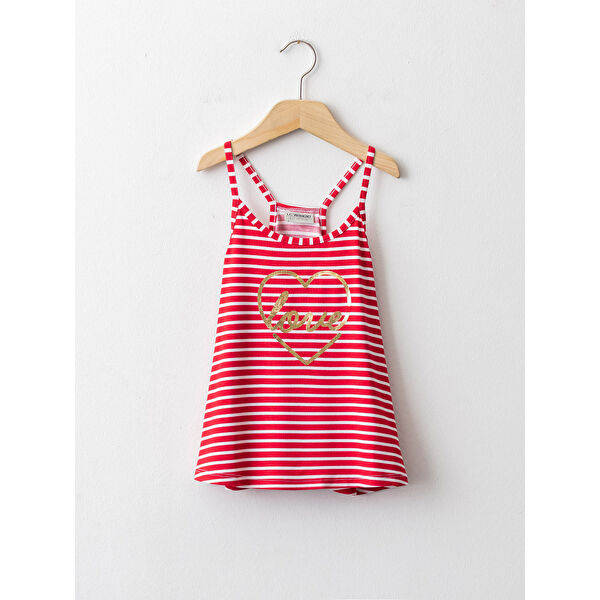 Çizgili Askılı Viskon Kız Çocuk Atlet Çizgili Askılı Viskon Kız Çocuk Atlet