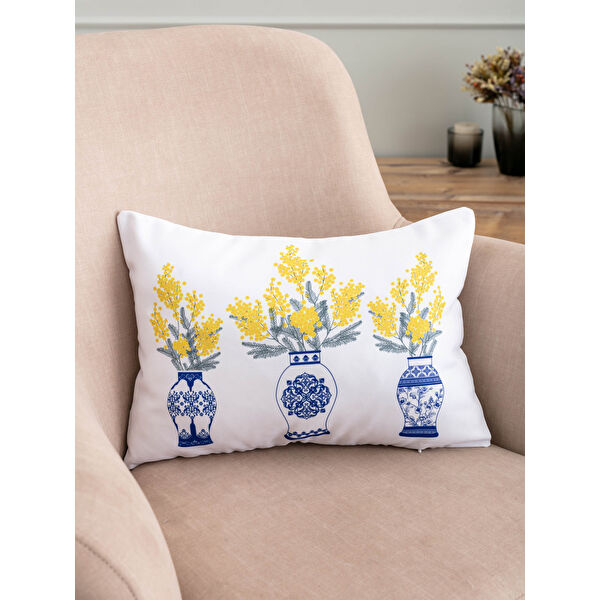 Baskılı Kırlent Kılıfı 50x35 Cm