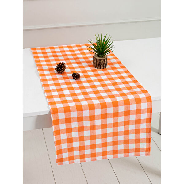 Ekose Desenli Runner 45x150 Cm