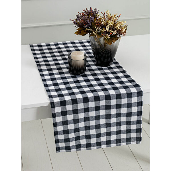 Ekose Desenli Runner 45x150 Cm