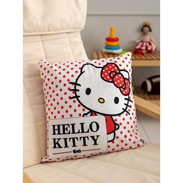 Hello Kitty Lisanslı Dolgulu Bebek Kırlent 40x40 Cm