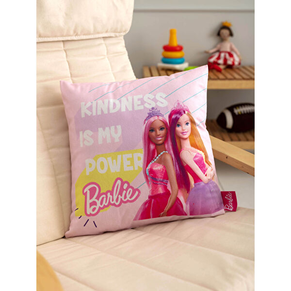 Barbie Lisanslı Dolgulu Kırlent 40x40 Cm Barbie Lisanslı Dolgulu Kırlent 40x40 Cm