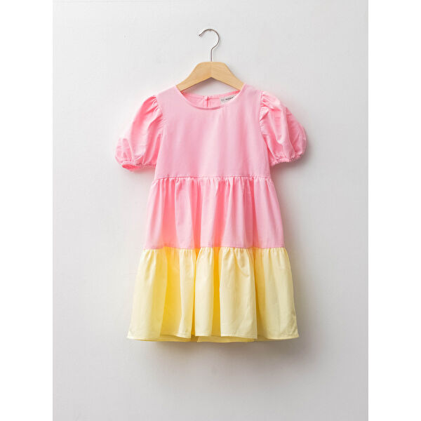 Bisiklet Yaka Basic Kısa Kollu Poplin Kız Çocuk Elbise Bisiklet Yaka Basic Kısa Kollu Poplin Kız Çocuk Elbise