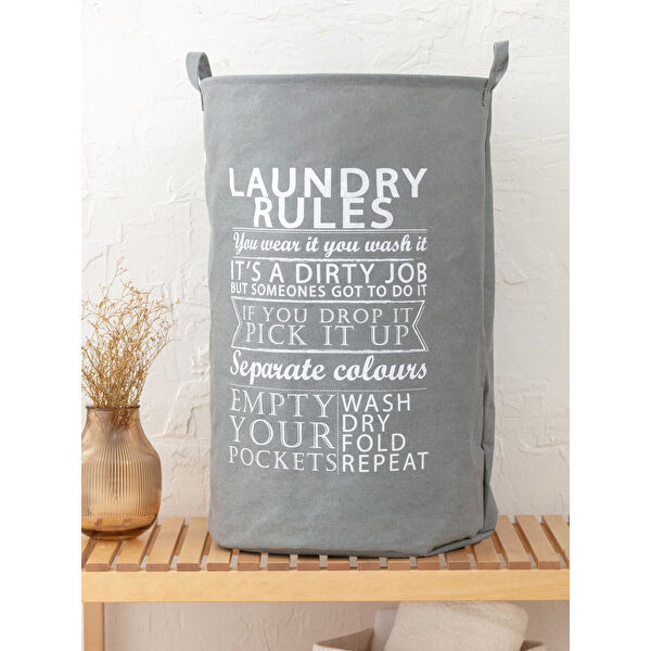 Slogan Baskılı Organizer Sepet 40x50 Cm Slogan Baskılı Organizer Sepet 40x50 Cm