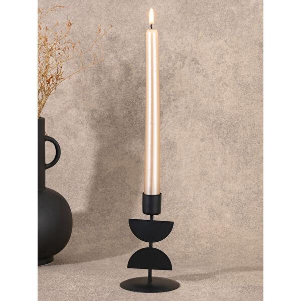 Dekoratif Metal Şamdan 8x8x13 Cm