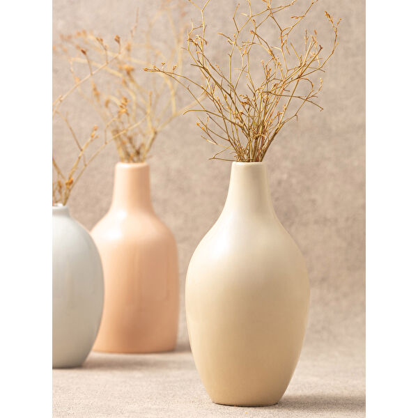 Dekoratif Seramik Vazo 8x8x17 Cm