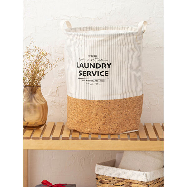 Slogan Baskılı Organizer Sepet 30x40 Cm Slogan Baskılı Organizer Sepet 30x40 Cm