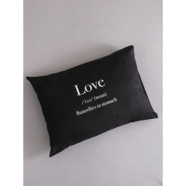 Sevgililer Günü Temalı Yazı Baskılı Yastık Kılıfı 50x70 Cm Sevgililer Günü Temalı Yazı Baskılı Yastık Kılıfı 50x70 Cm