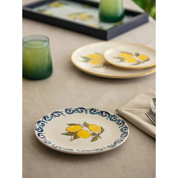 Baskılı Seramik Pasta Tabağı 21 Cm Baskılı Seramik Pasta Tabağı 21 Cm