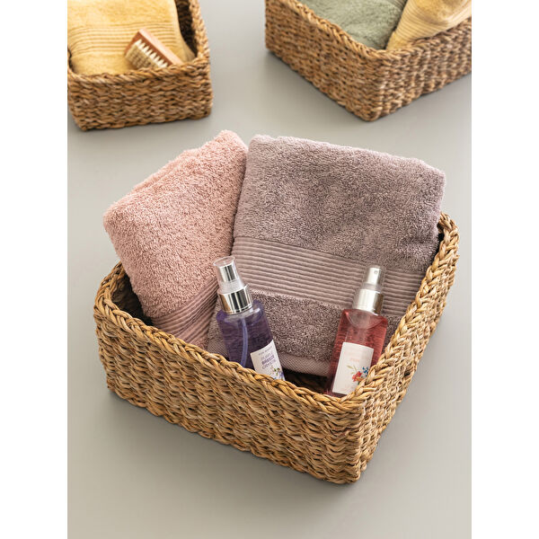 Düz Hasır Organizer Sepet 26x26x12 Cm Düz Hasır Organizer Sepet 26x26x12 Cm
