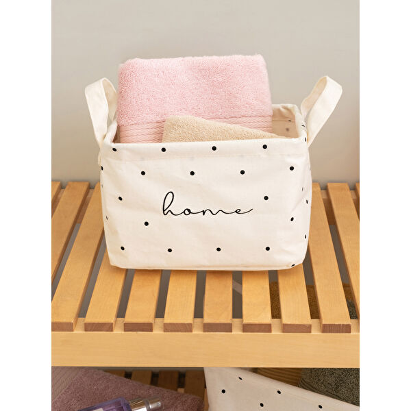 Yazı Baskılı Organizer Sepet 20x16x14 Cm Yazı Baskılı Organizer Sepet 20x16x14 Cm