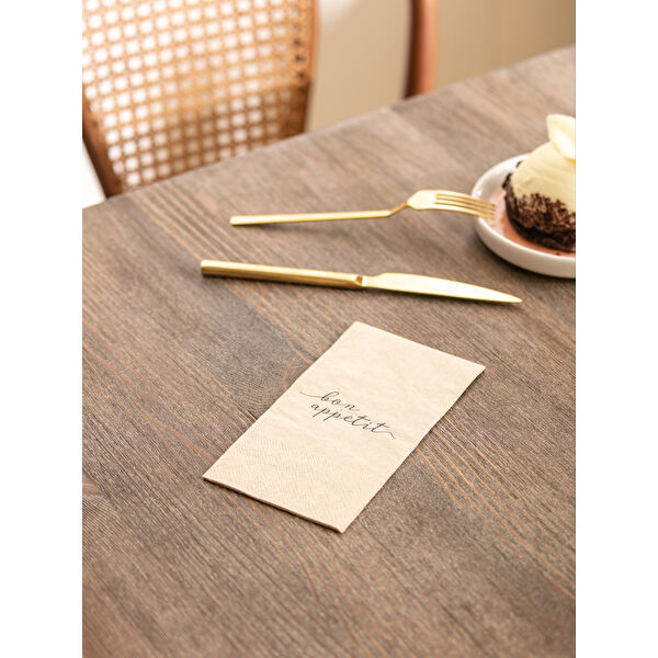 Yazı Baskılı Kağıt Peçete 20'li 16x8 Cm