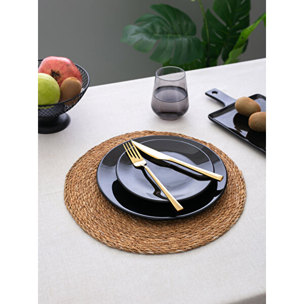 Yuvarlak Hasır Amerikan Servis 35x35 Cm Yuvarlak Hasır Amerikan Servis 35x35 Cm