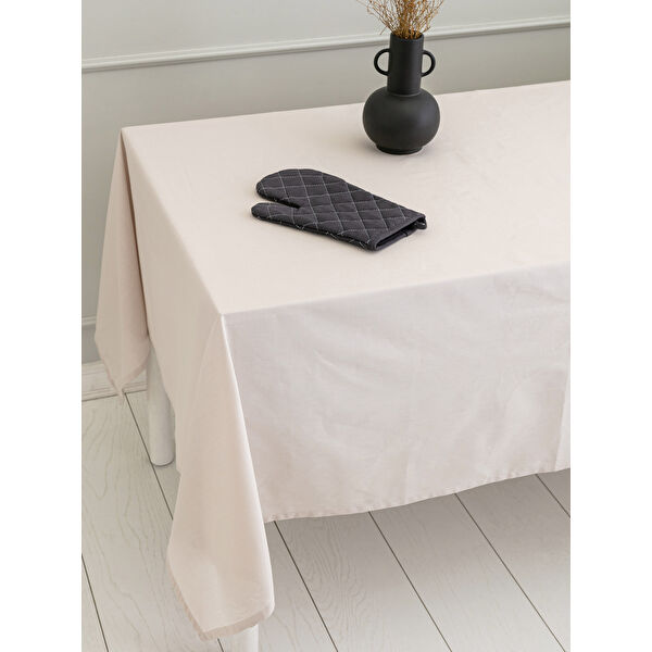 Keten Görünümlü Masa Örtüsü 150x200 Cm