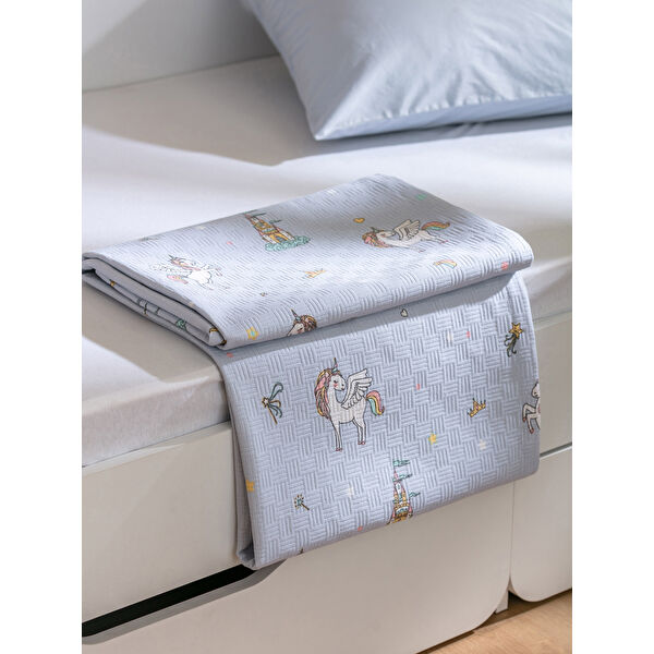 Pamuklu Desenli Kız Çocuk Pike 160x230 Cm