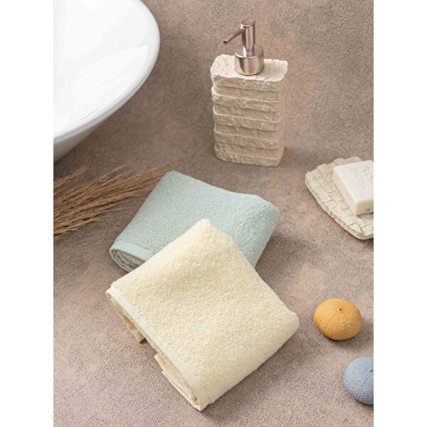 Düz Pamuklu El Havlusu 2'li 30x50 Cm