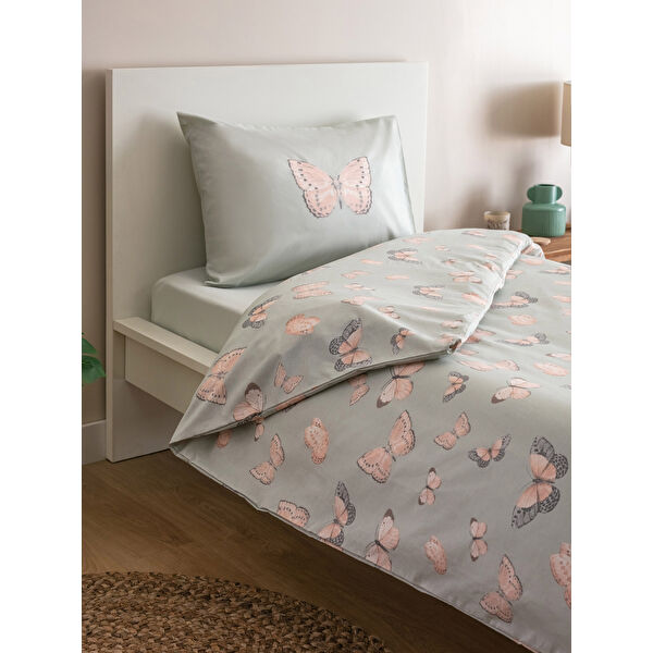 Tek Kişilik Baskılı Dokuma Nevresim Takımı