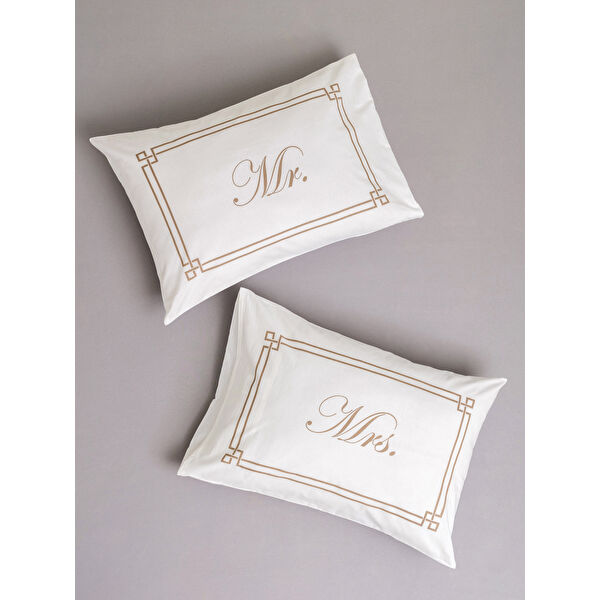 Yazı Baskılı Yastık Kılıfı 2'li 50x70 Cm