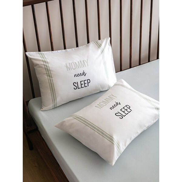 Desenli Pamuklu Yastık Kılıfı 2'li 50x70 Cm