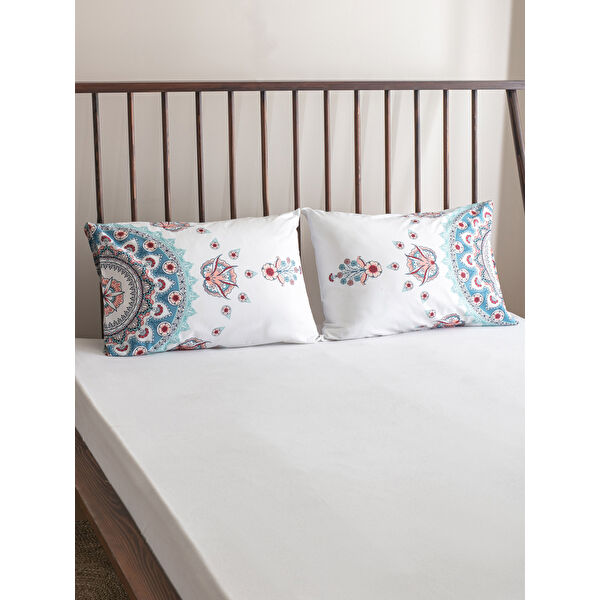 Desenli Pamuklu Yastık Kılıfı 2'li 50x70 Cm