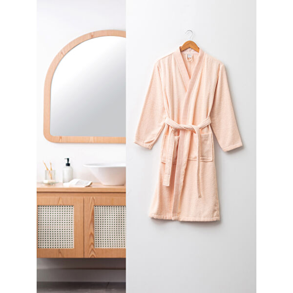 Desenli Uzun Bambu Kadın Bornoz Desenli Uzun Bambu Kadın Bornoz