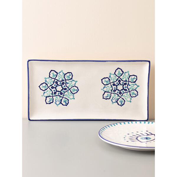 Baskılı Seramik Sunum Tabağı 29x15 Cm Baskılı Seramik Sunum Tabağı 29x15 Cm
