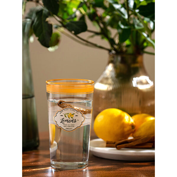 Baskılı Cam Su Bardağı 570 Ml