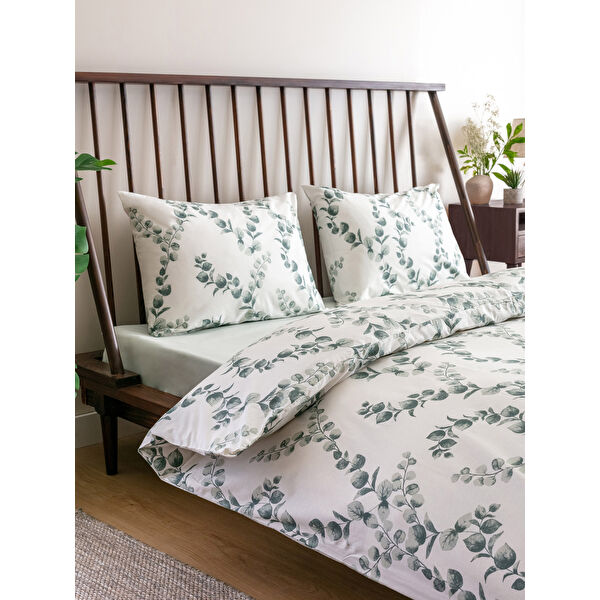 Baskılı Pamuklu Çift Kişilik Nevresim Takımı