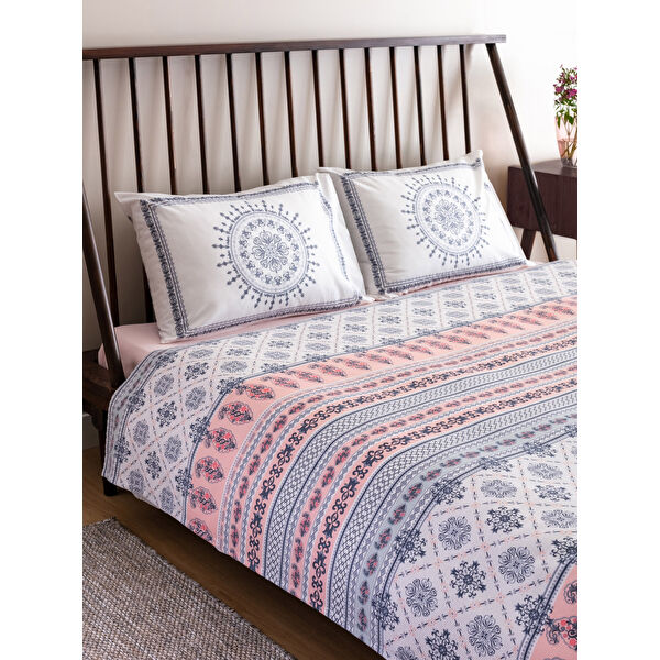 Desenli Pamuklu Çift Kişilik Pike Takımı