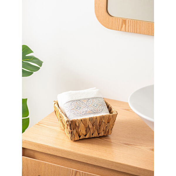 Desenli Pamuklu El Havlusu 30x50 Cm