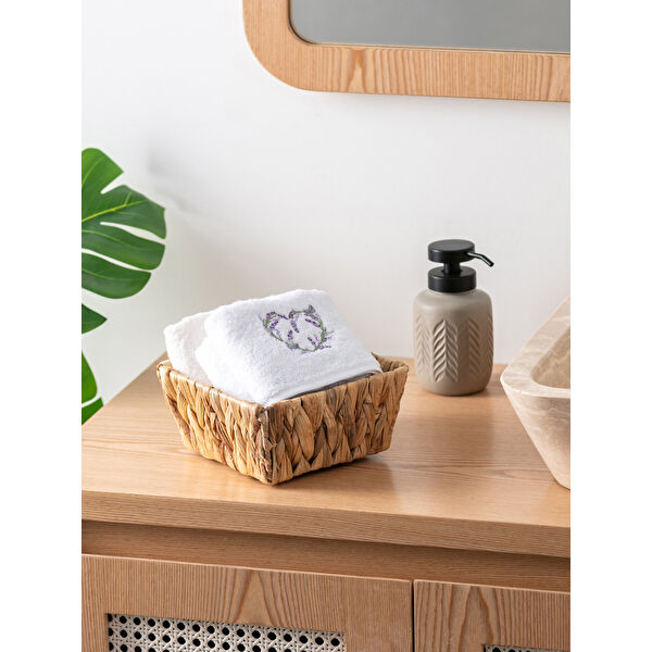 Nakışlı Pamuklu El Havlusu 30x50 Cm